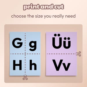 German Alphabet Letters - PDF / SVG Files Ready to Print, Printable ...