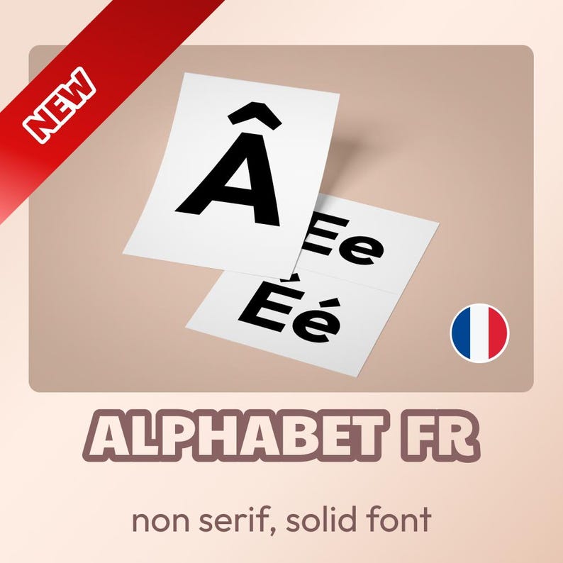French Alphabet Letters - PDF / SVG Files Ready to Print, Printable ...