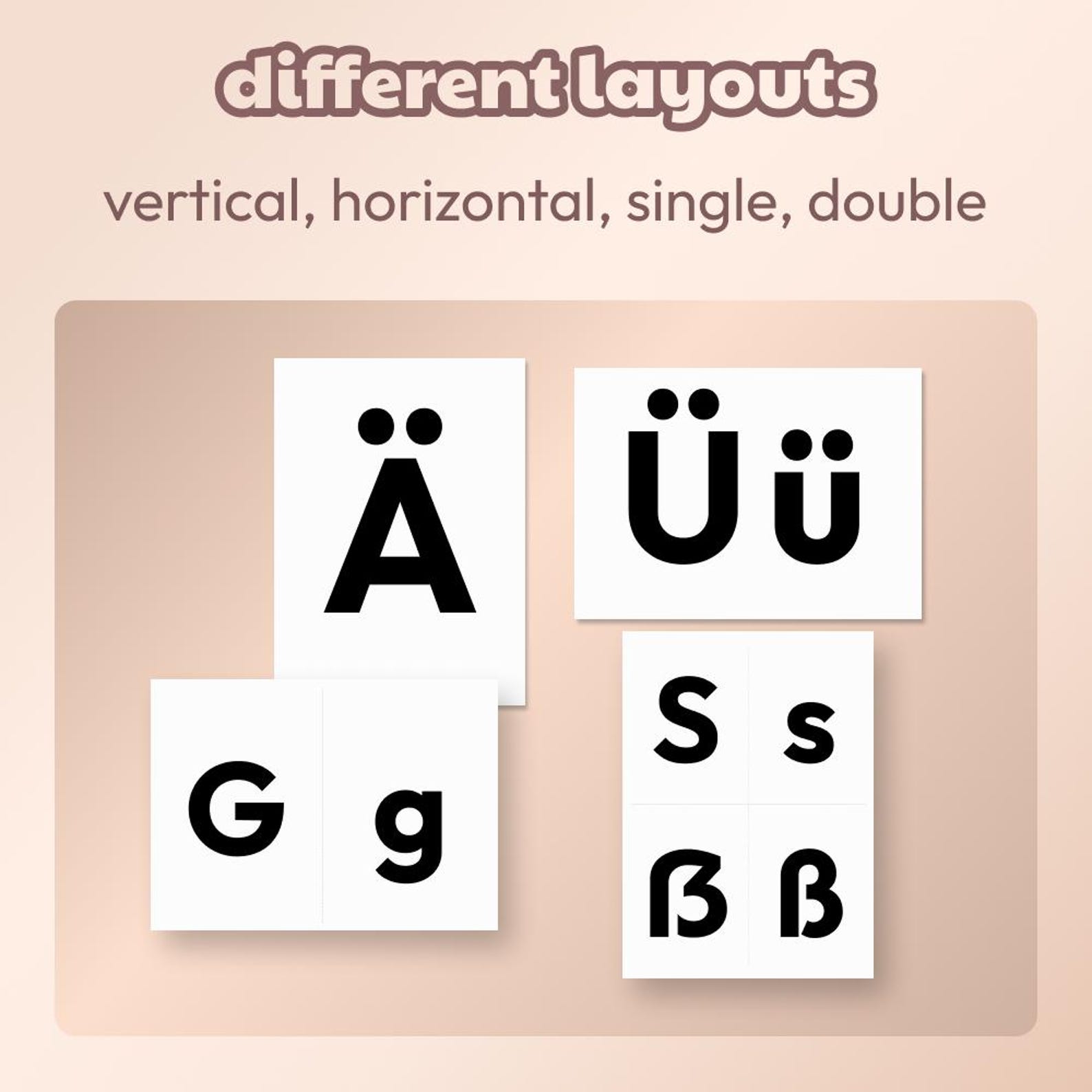 German Alphabet Letters - PDF / SVG Files Ready to Print, Printable ...