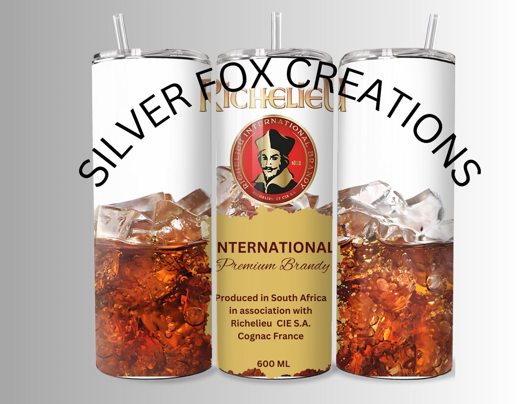 Richelieu Brandy Tumbler Wrap Sublimation Design for 20 Oz Tumbler 2 ...