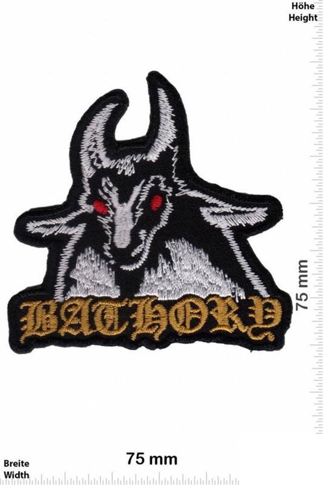 Bathorn Batlord Embroidered Patch Badge Applique Iron On - Etsy