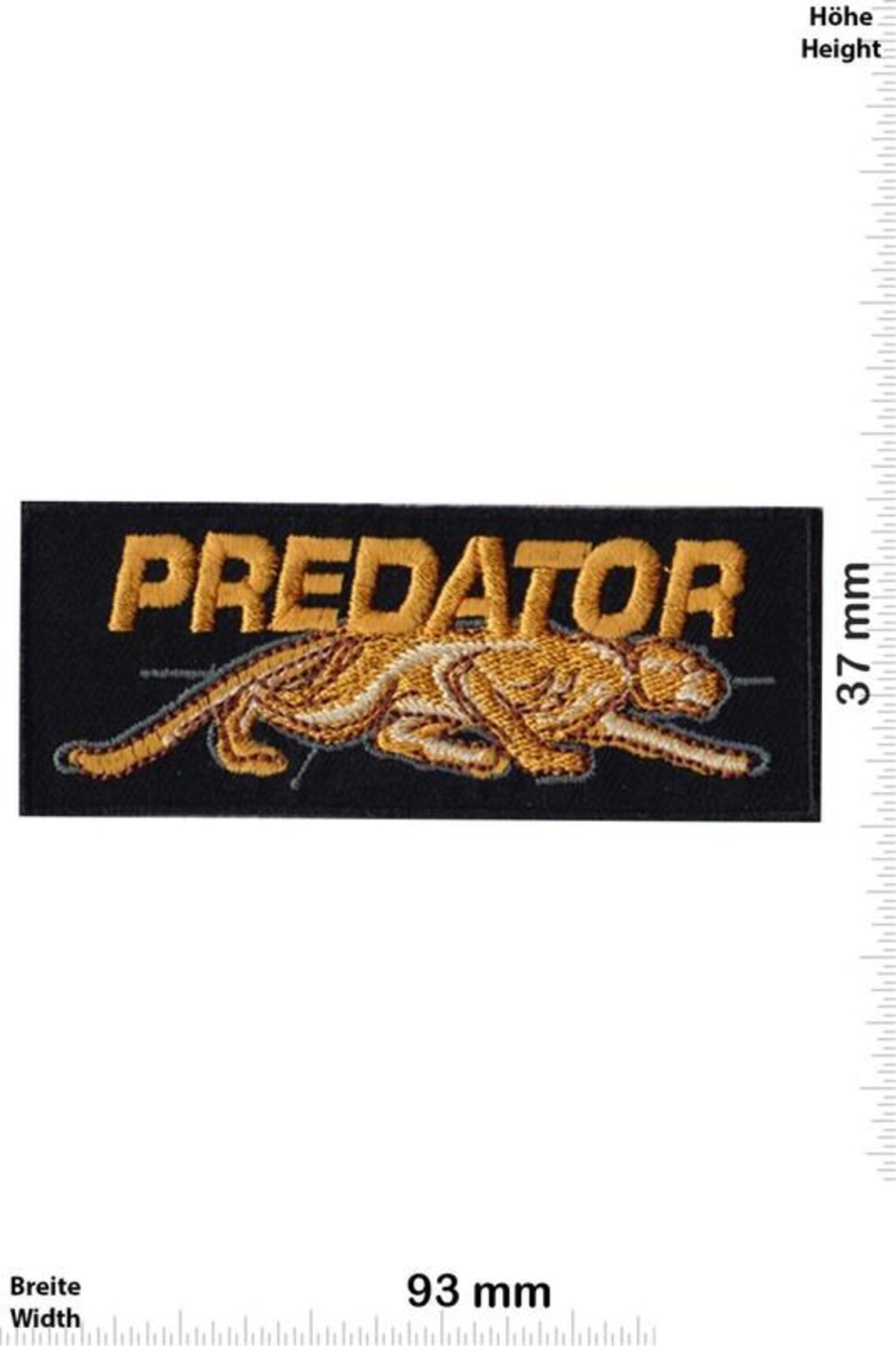 Predator Twin Lead Heavy Metal Embroidered Patch Badge Applique Iron On ...