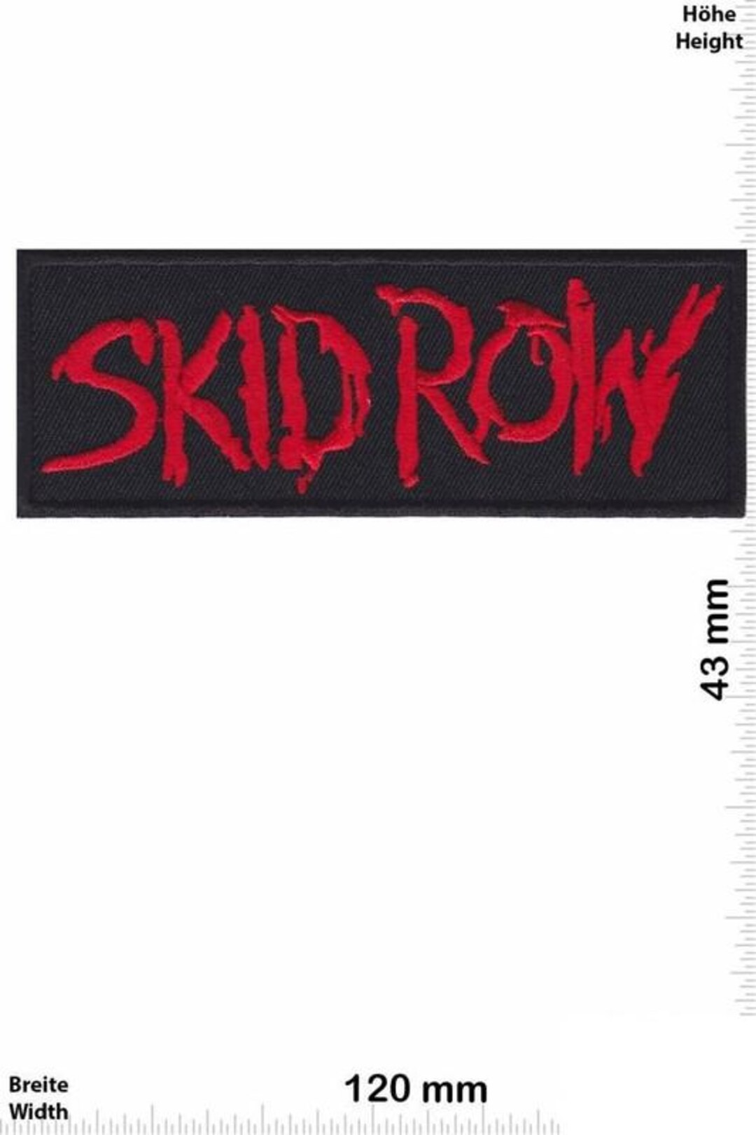 Skid Row Red Hard Rock Hair Metal Band_1 Embroidered Patch Badge ...