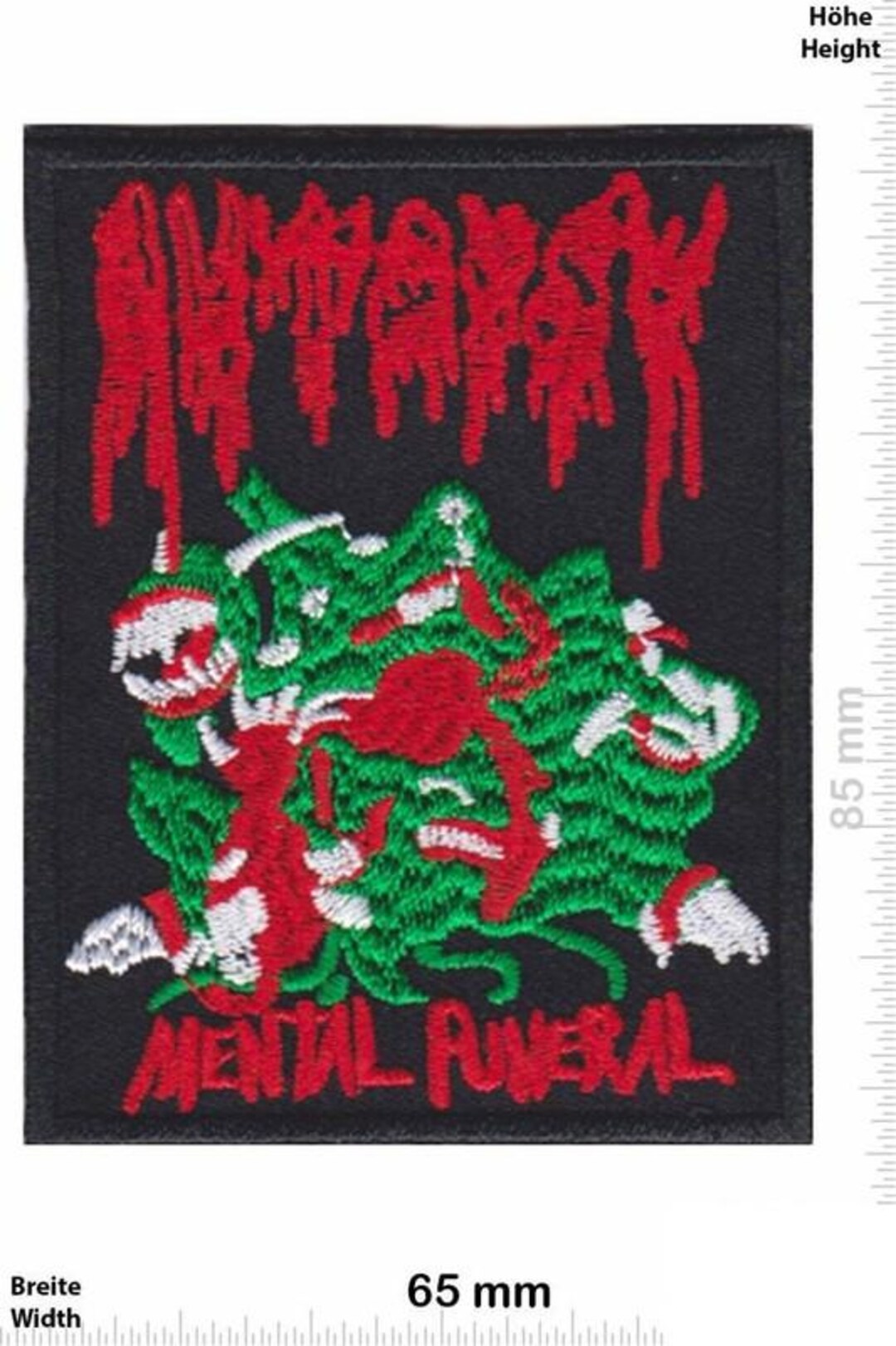 Autopsy Death Metal Band Mental Funeral Embroidered Patch Badge ...