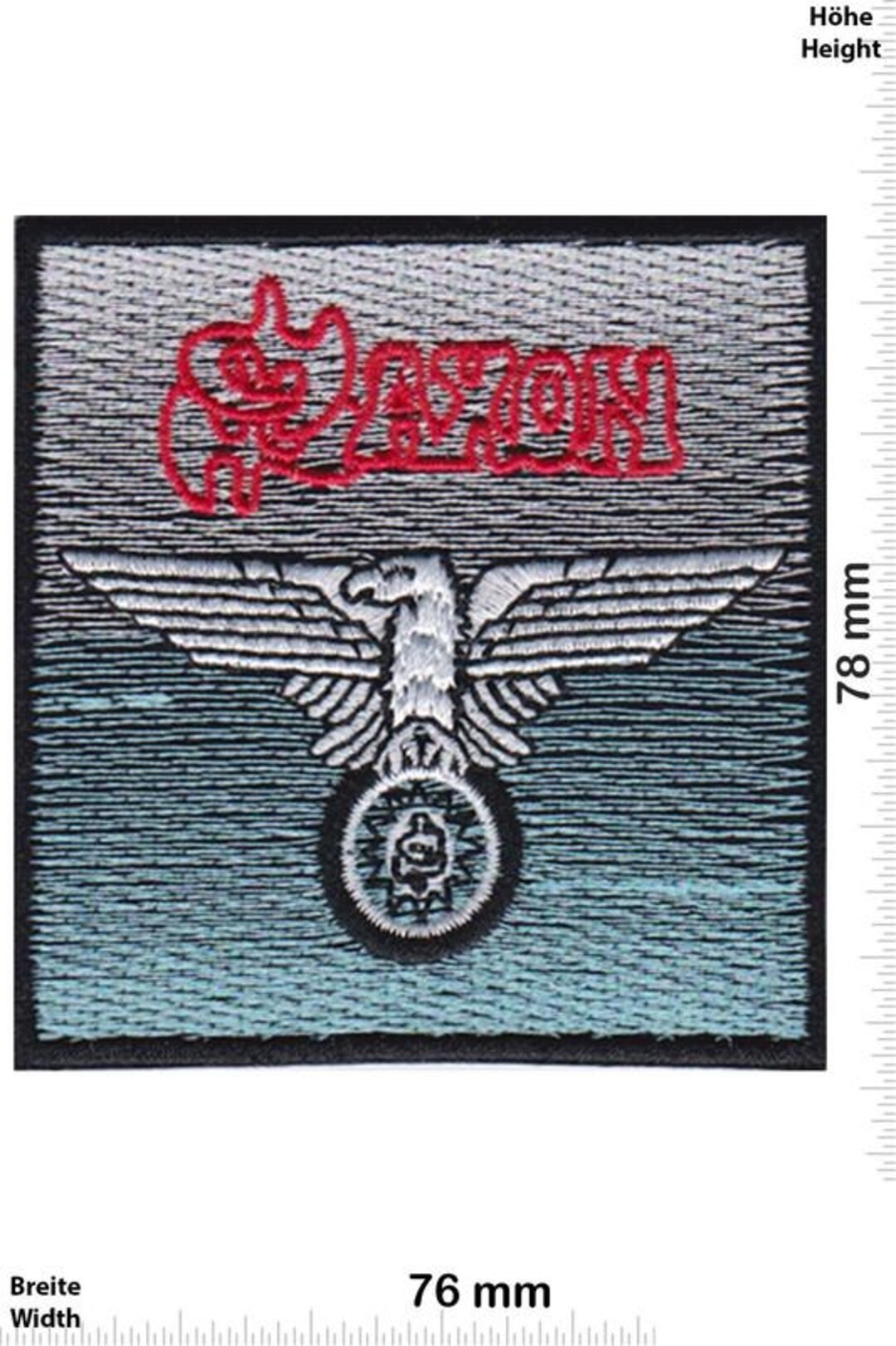 Saxon Wheels of Steel 747 Heavy Metal Band Embroidered Patch Badge ...