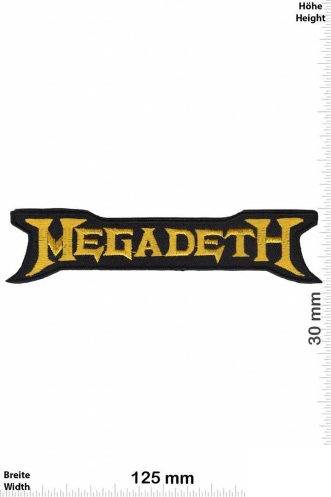 Megadeth Gold_1 Embroidered Patch Badge Applique Iron On - Etsy