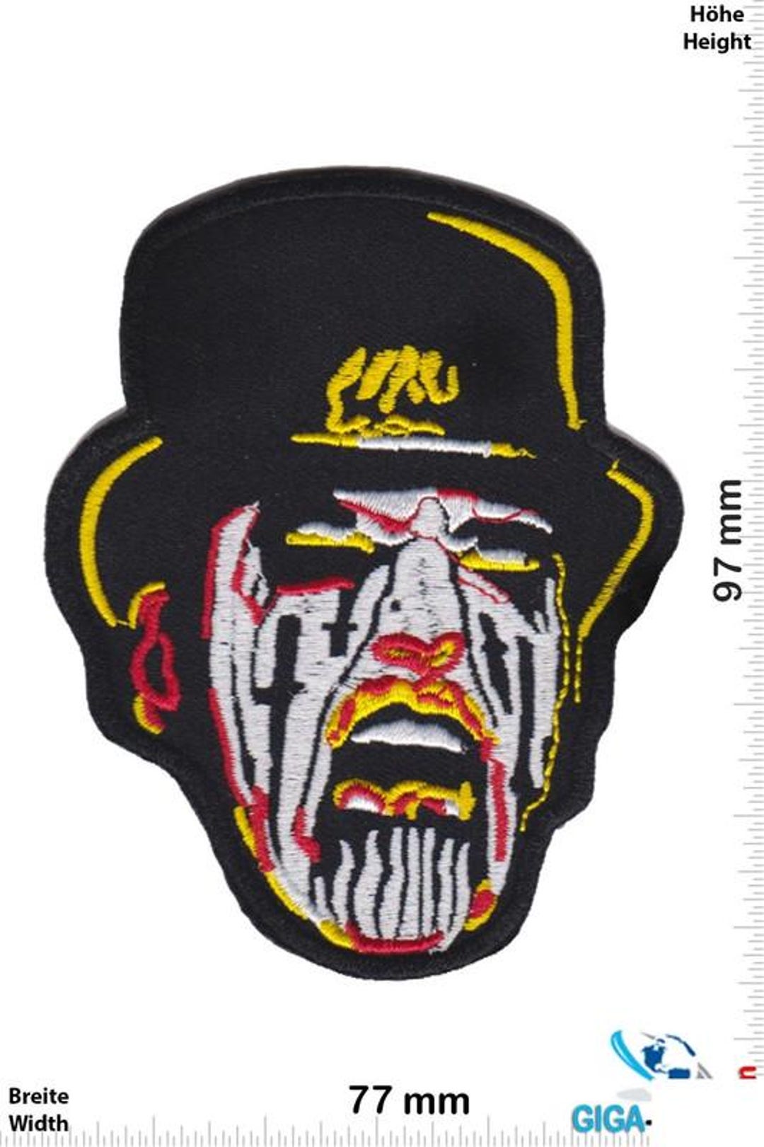 King Diamond Kim Bendix Petersen Head Embroidered Patch Badge Applique ...