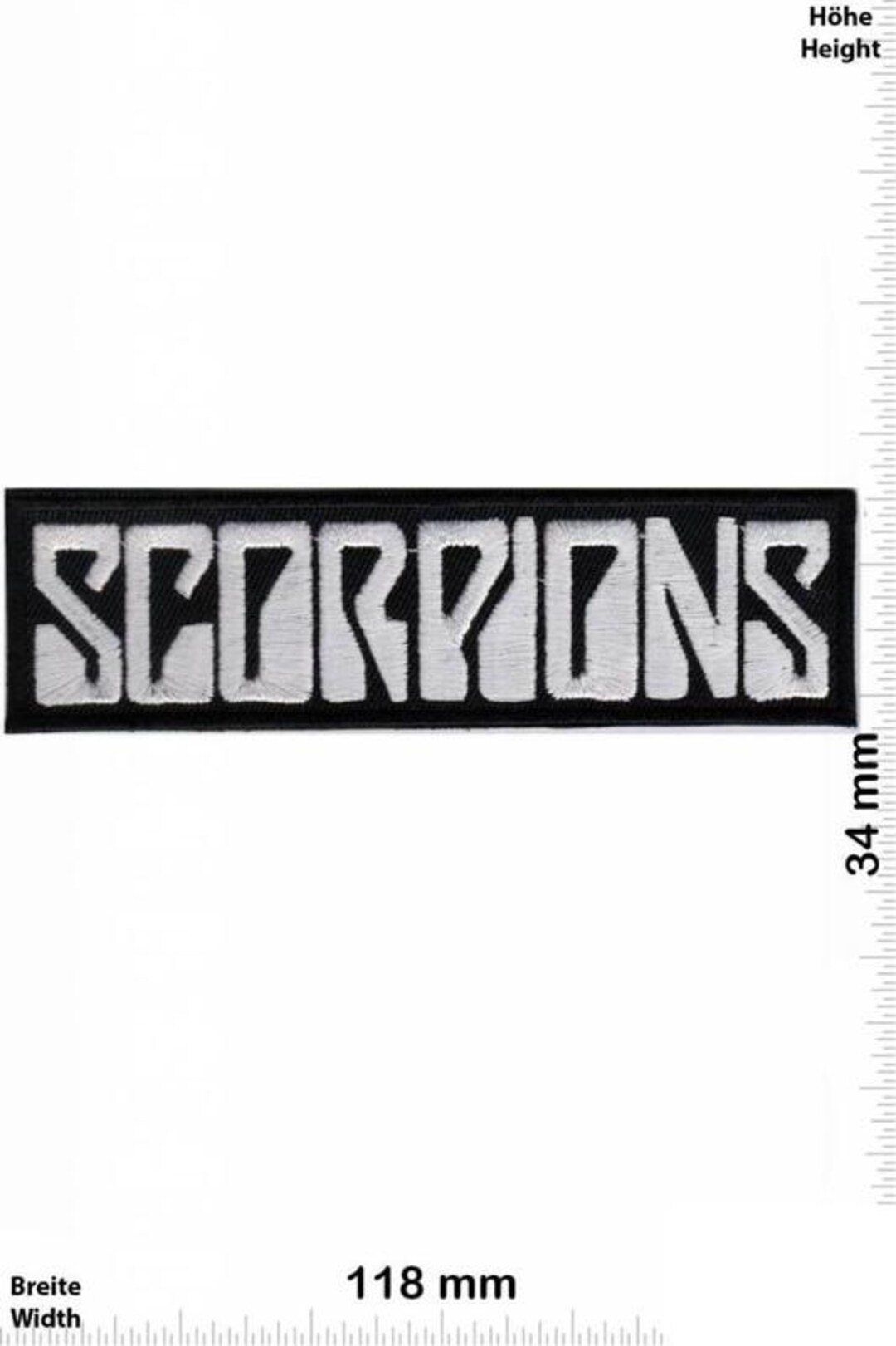 Scorpions Silver Embroidered Patch Badge Applique Iron On - Etsy