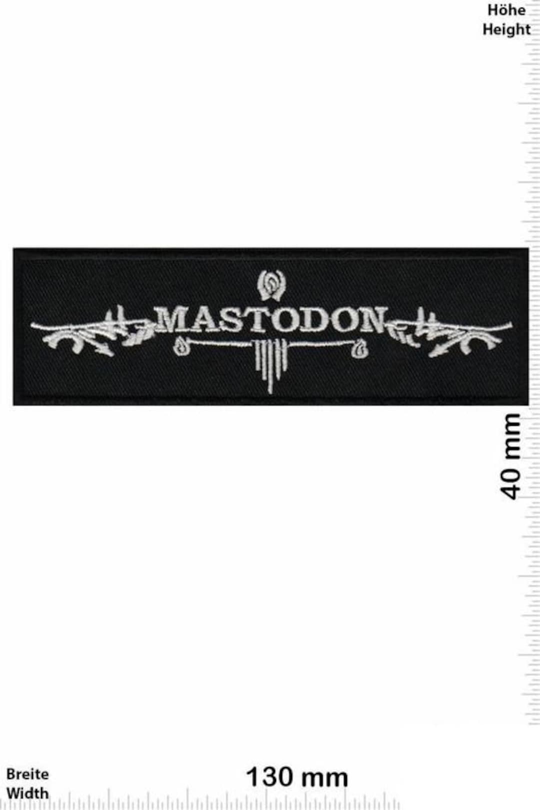 Mastodon Metalband Silver Embroidered Patch Badge Applique Iron On - Etsy
