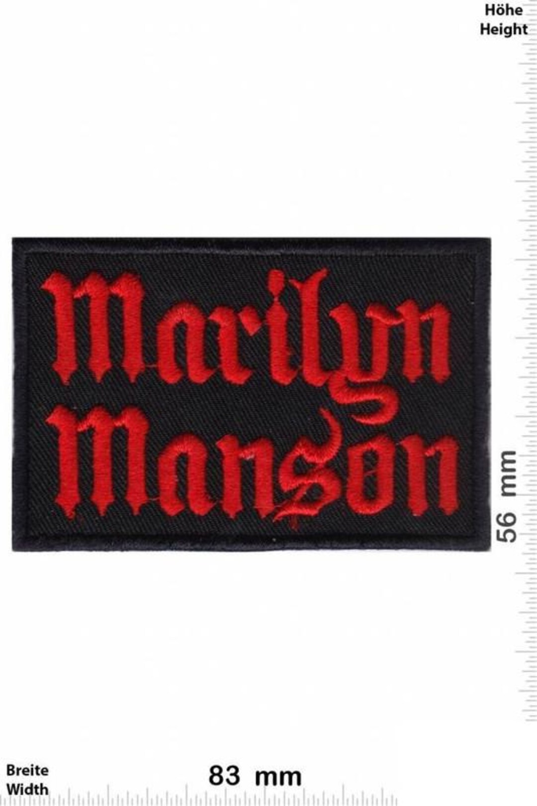 Marilyn Manson Flash Embroidered Patch Badge Applique Iron On - Etsy