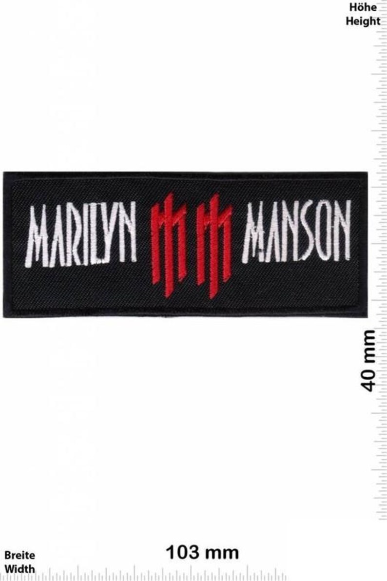 Marilyn Manson Face Embroidered Patch Badge Applique Iron On - Etsy