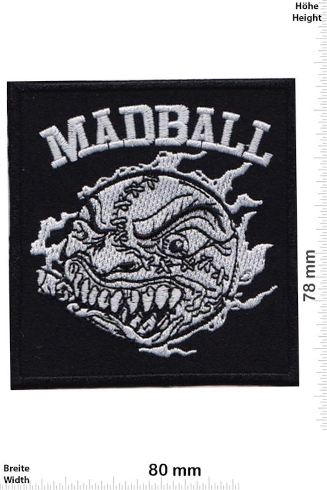 Madball Logo Hardcore Punk Band Silver Bla Embroidered Patch Badge Applique Iron On - Etsy