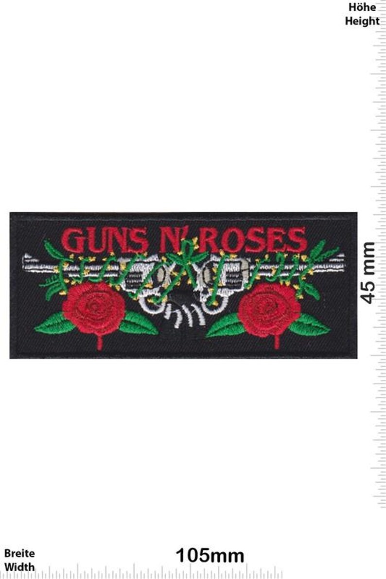 Guns N Roses 2 Revolver Embroidered Patch Badge Applique Iron On - Etsy