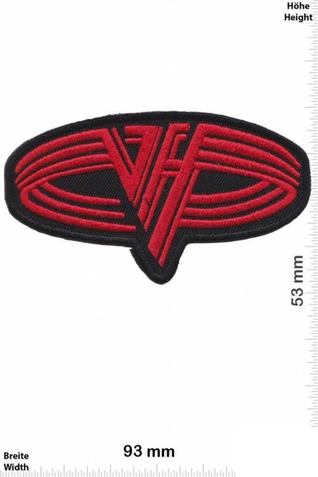 Van Halen Red Oval Hard Rock Band Embroidered Patch Badge Applique Iron ...