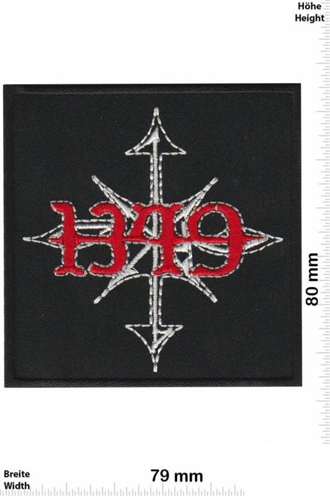 1349 Black Metal Band_1 Embroidered Patch Badge Applique Iron On - Etsy
