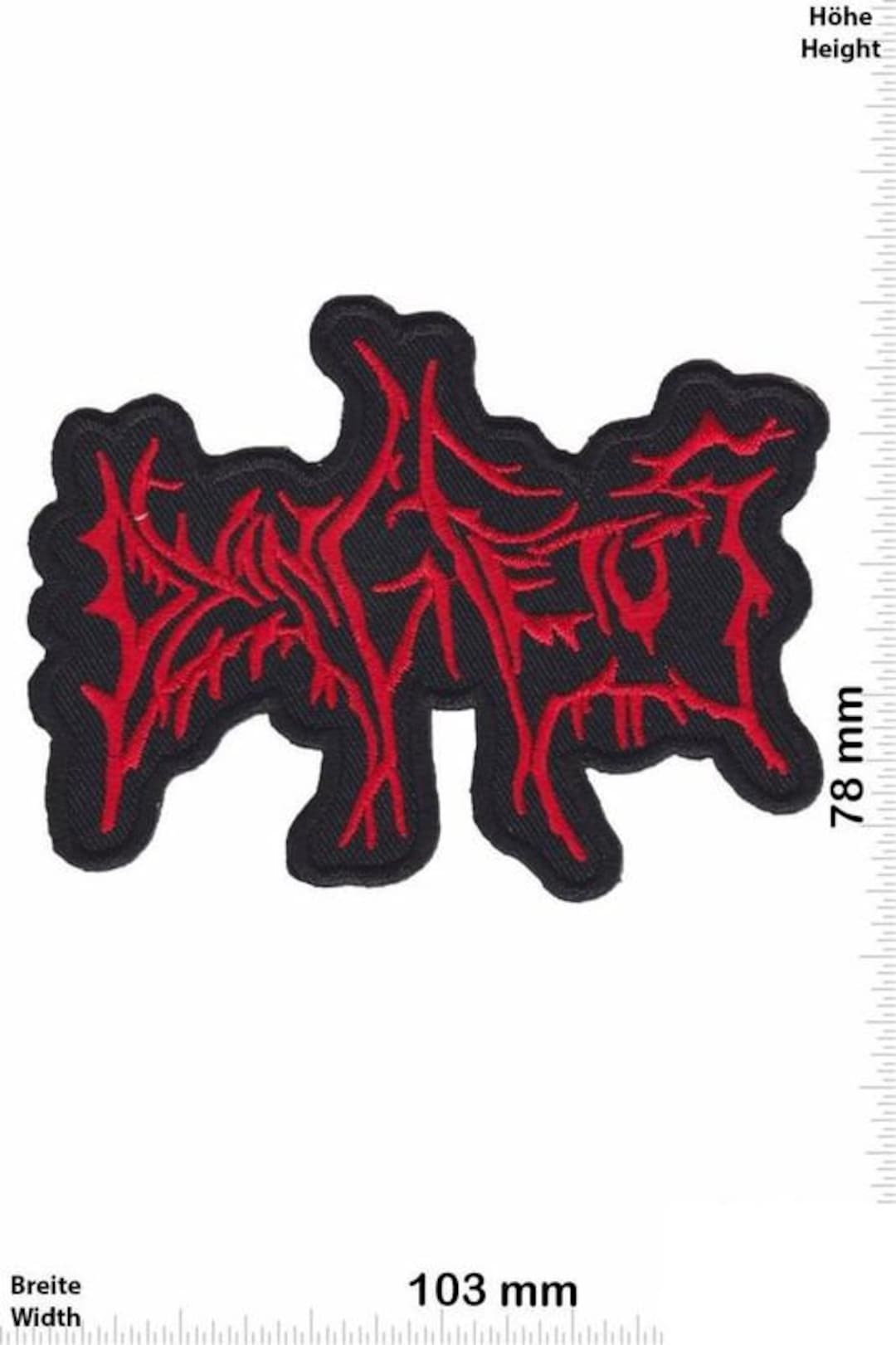 Dying Fetus Red Death Metal Band Embroidered Patch Badge Applique Iron ...