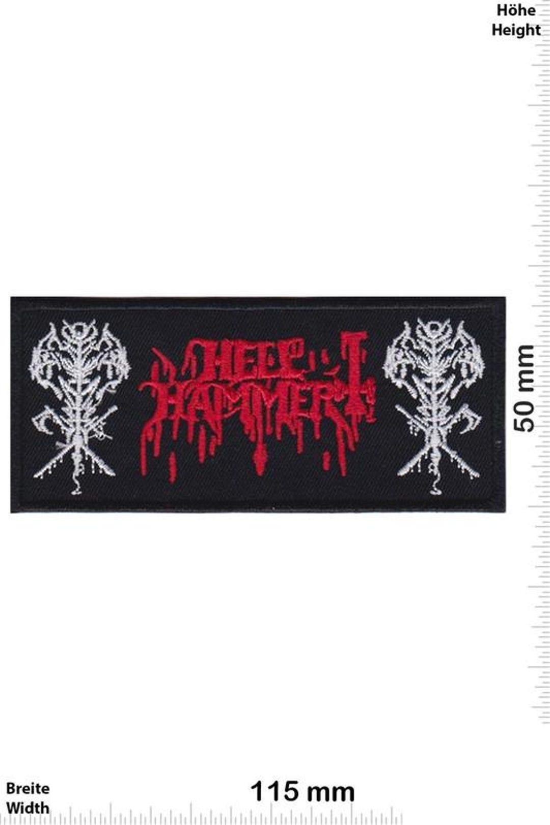 Hellhammer Extreme Metal Band Embroidered Patch Badge Applique Iron On - Etsy