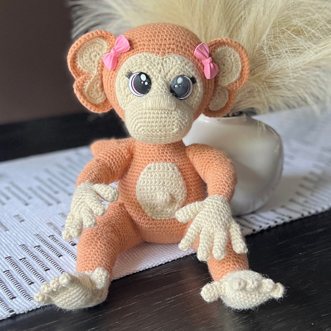 Crocheted Mandy the Monkey - Etsy