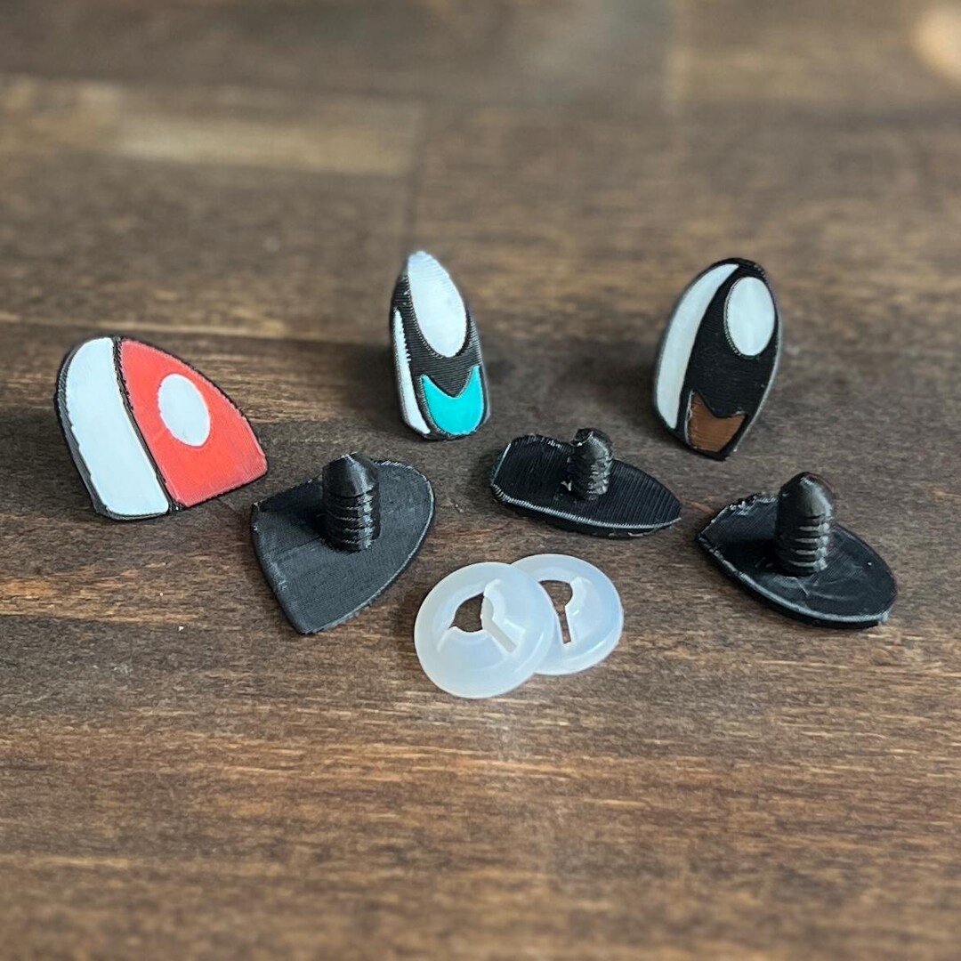 Pokemon Inspired Eyes - 3D Printed Eyes for Amigurumi - Etsy UK