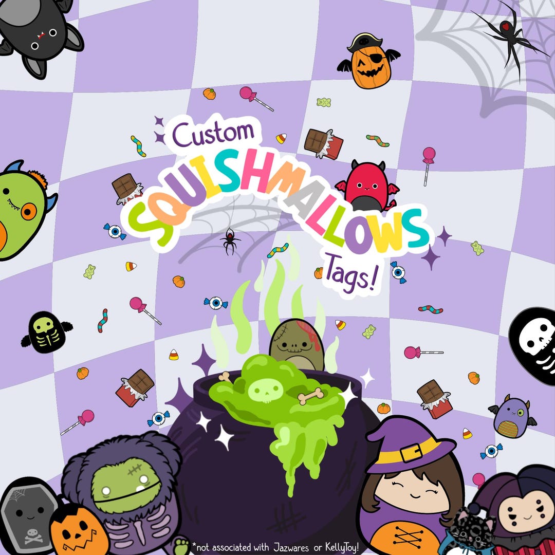 Custom/replacement Squishmallow Tags - Etsy
