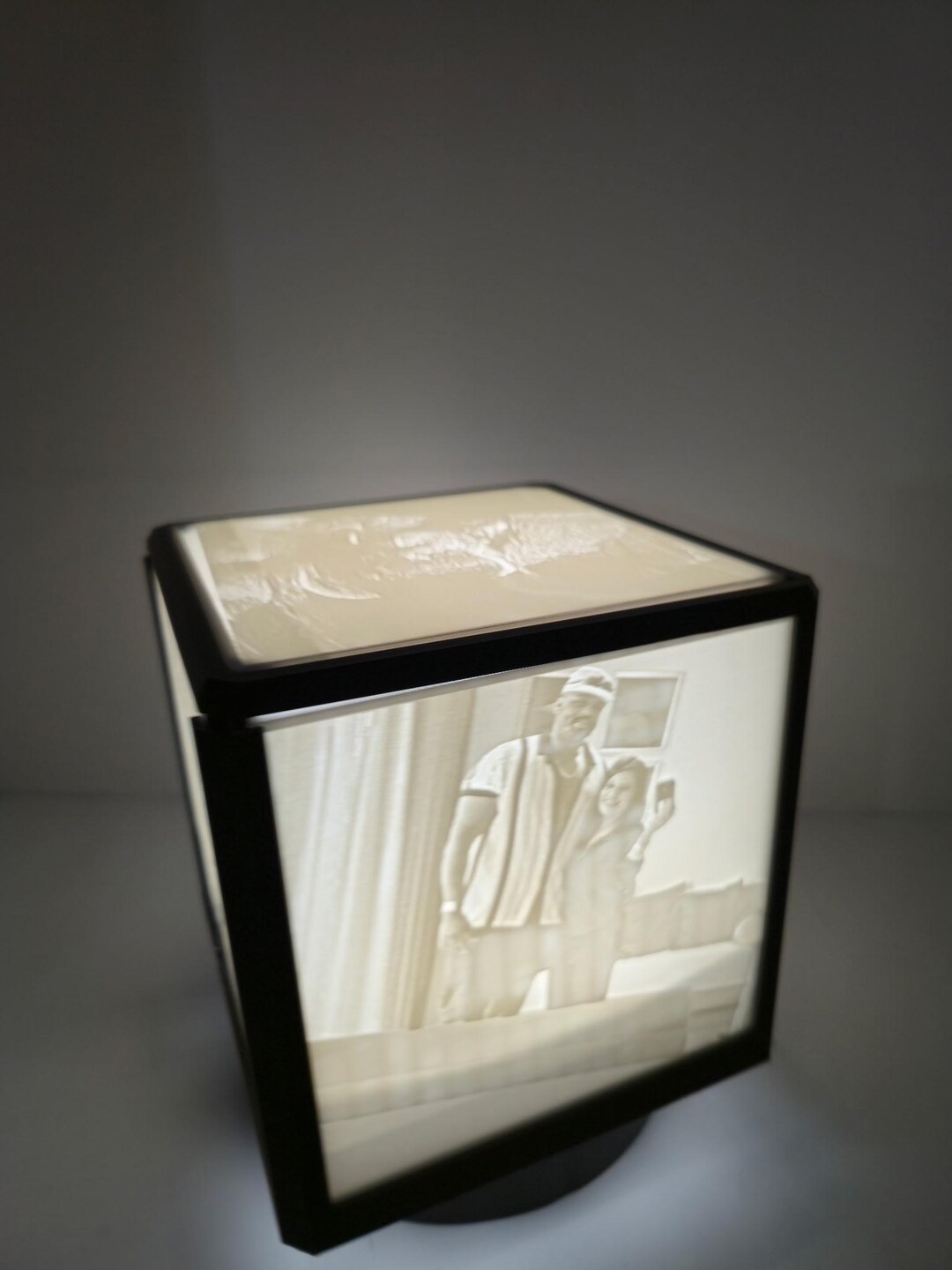 Personalized Square Lithophane Light Box - Etsy