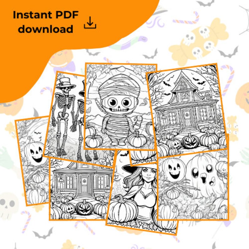 6 Halloween Coloring Pages | Coloring Pictures | Fall Coloring Pages ...