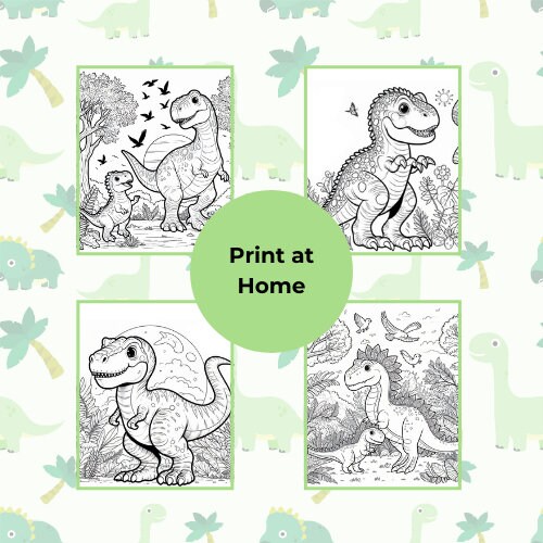 6 Dinosaur Coloring Pages | Dinosaur Coloring Book | Dinosaur ...