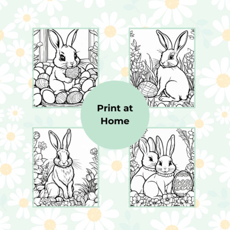 6 Easter Coloring Pages | Easter Coloring Book | Easter Activities ...