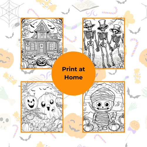 6 Halloween Coloring Pages | Coloring Pictures | Fall Coloring Pages ...