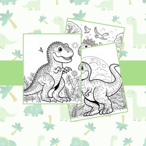 6 Dinosaur Coloring Pages Dinosaur Coloring Book Dinosaur Printables ...