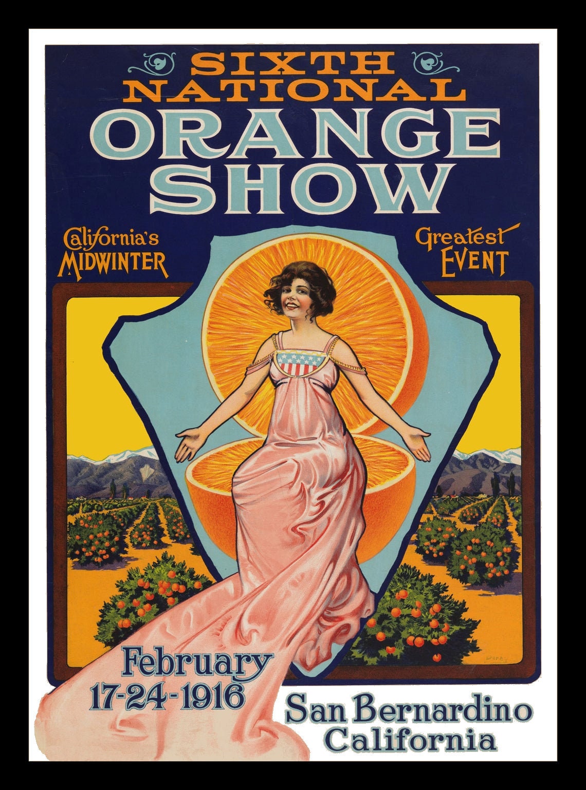 San Bernardino 6th Orange Show Poster Large Refrigerator - Etsy