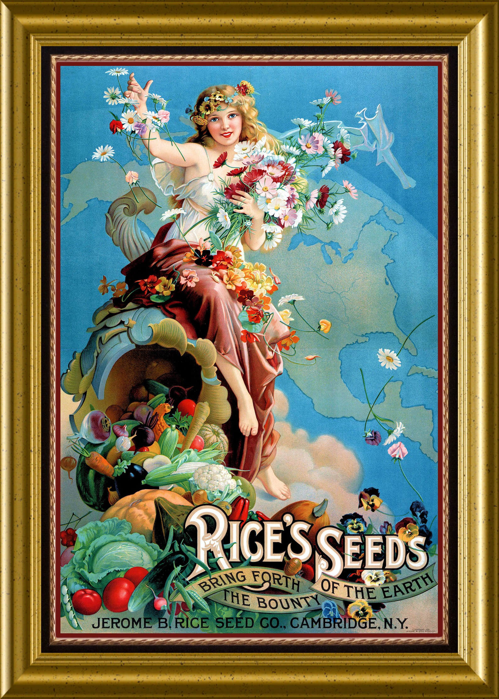 Rice Garden Vintage Flowers Seed Packet Catalog Advertisement - Etsy