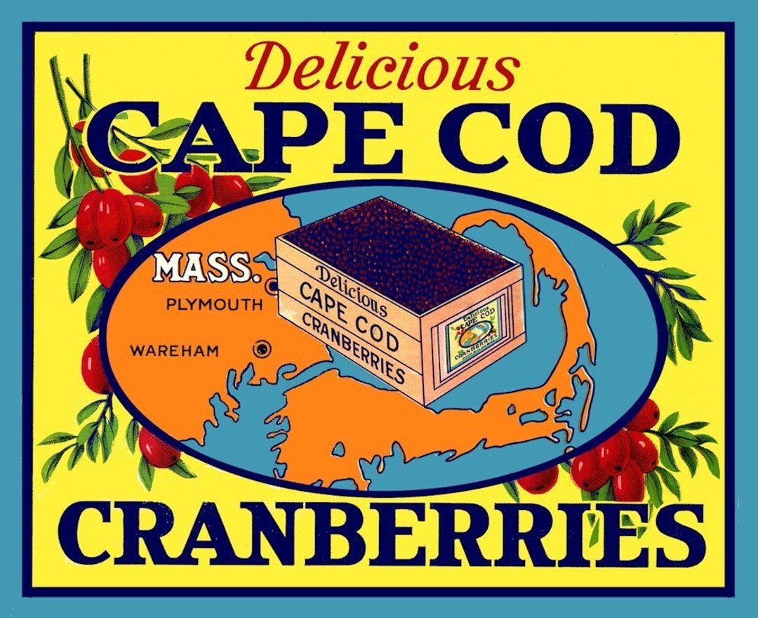 Cape Cod Mass Cranberry Large Refrigerator Magnet Free US Shipping - Etsy