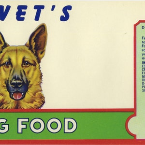 Two Different Vintage Dog Food Labels - Etsy
