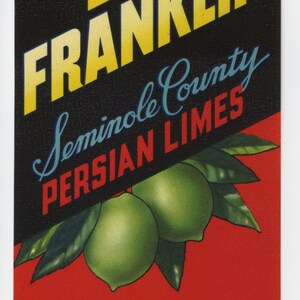 Six Different Florida Fruit Crate Labels - Etsy