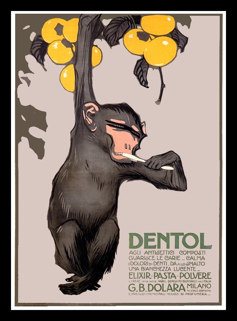 Dentol Monkey Brushing Teeth Large Refrigerator Magnet - Etsy