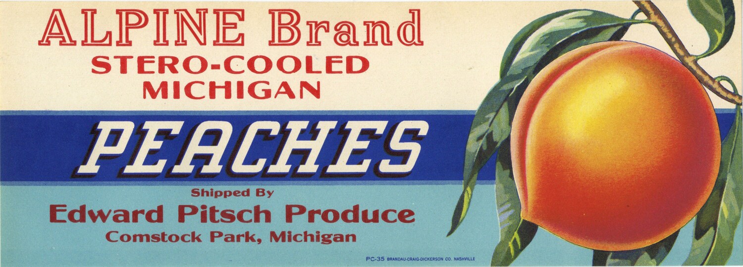 Comstock Michigan Fruit Tin Can Labels - 4 Different - Etsy