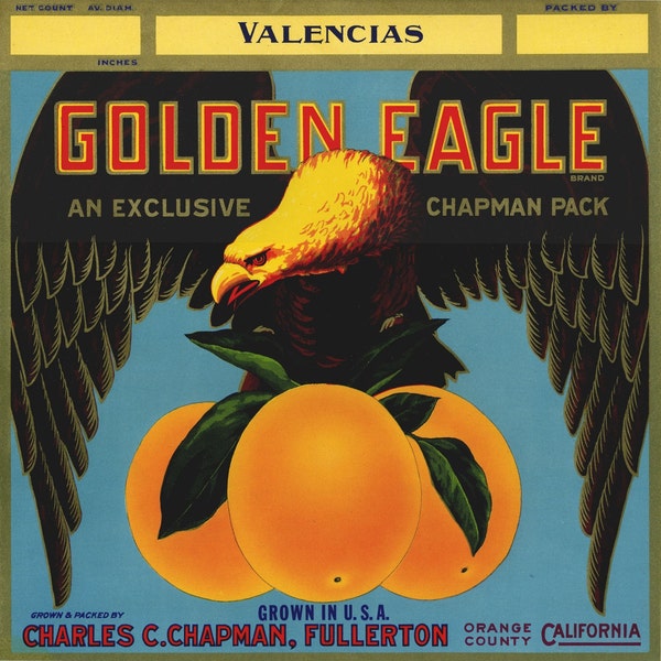 Orange Crate Labels - Etsy