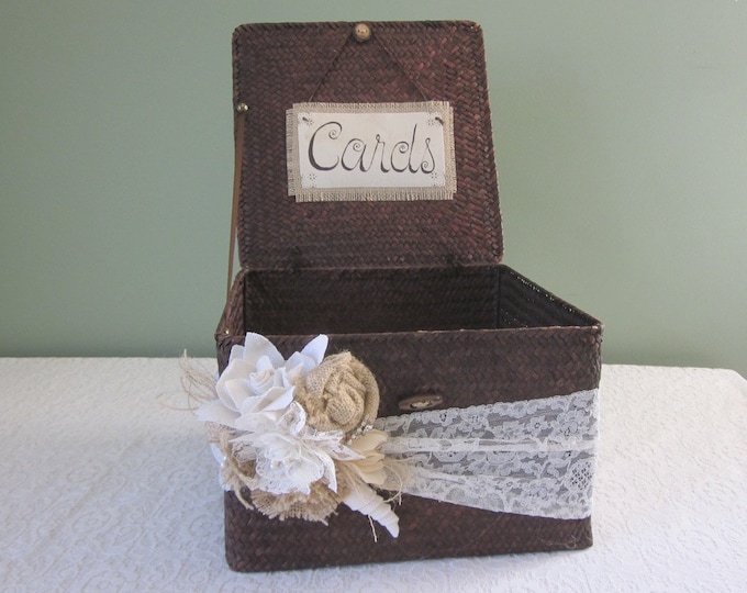 Rustic Wedding Card Holder Large - Etsy