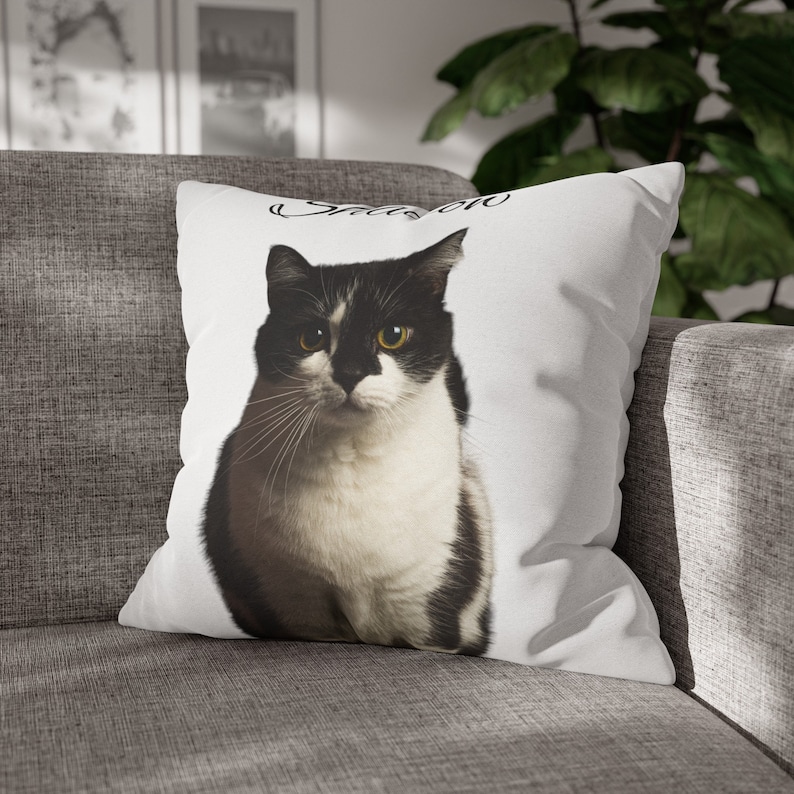 Custom Pet Pillow Using Pet Photo Custom Cat Dog Pillow Personalized ...