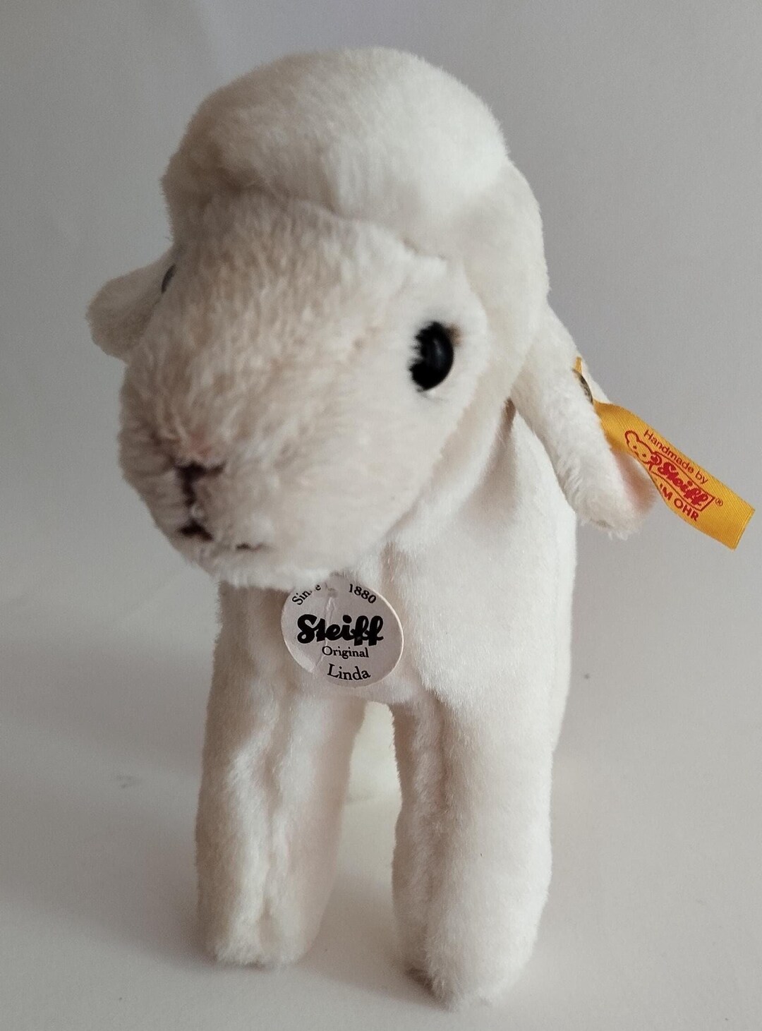 Vintage Steiff Retired Plush Linda Lamb Standing EAN 073397 - Etsy