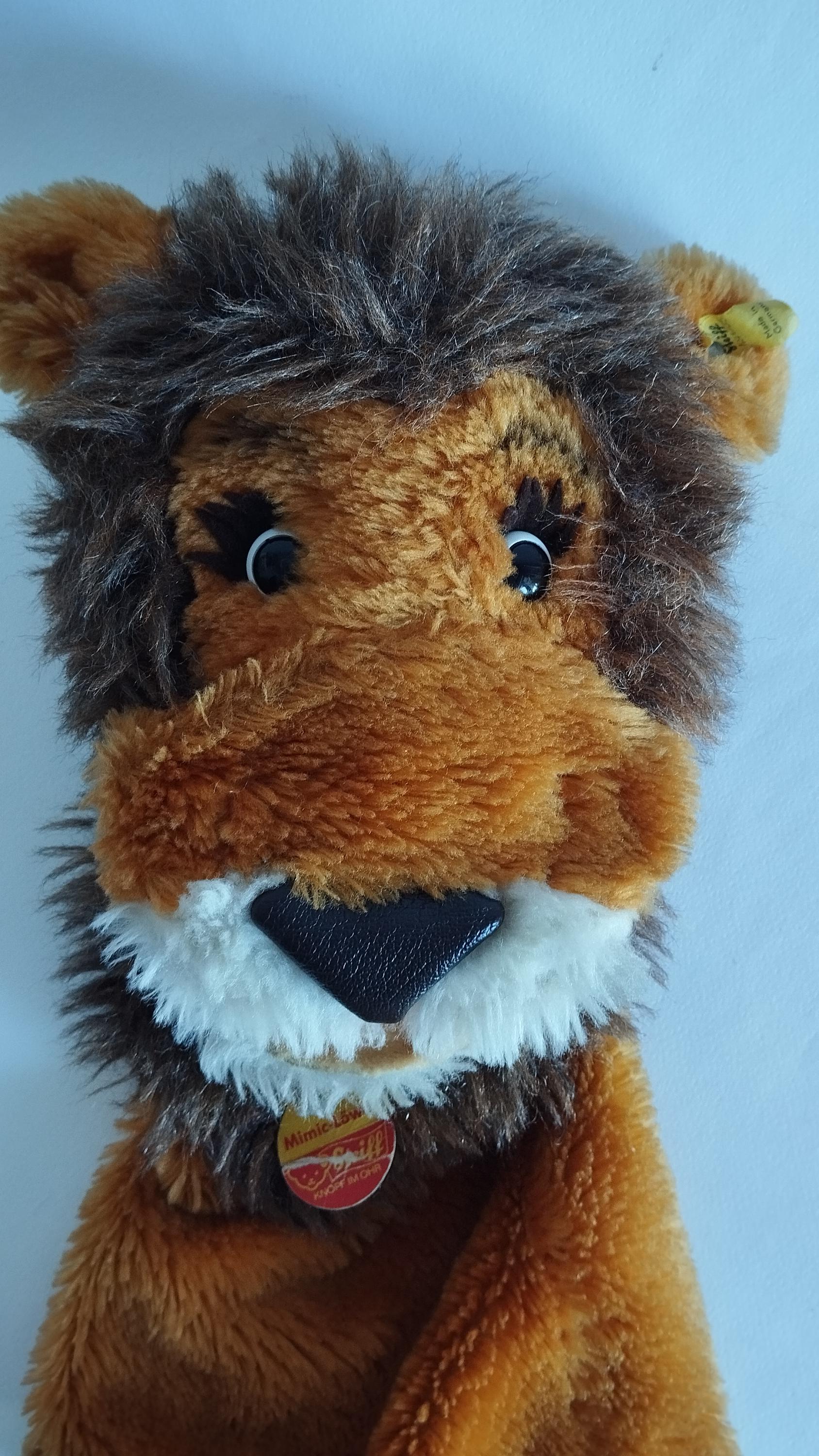 Vintage 70's Steiff Mimic Lion Hand Puppet Plush 6481/35 - Etsy