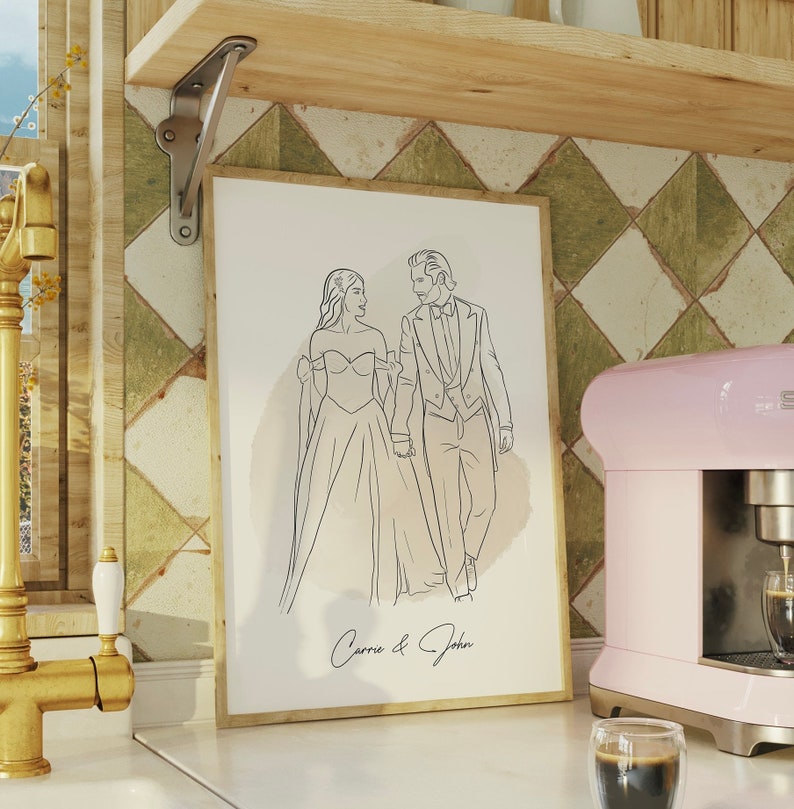 One Line Drawing, Custom Family Portrait, Personalized Graduation Line ...