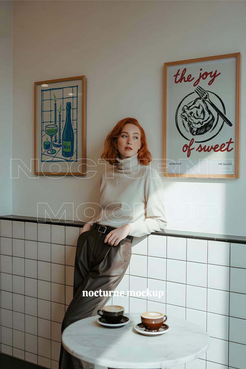 Multiple Poster Mockup, Poster Mockup With Person, Picture Frame Mockup ...