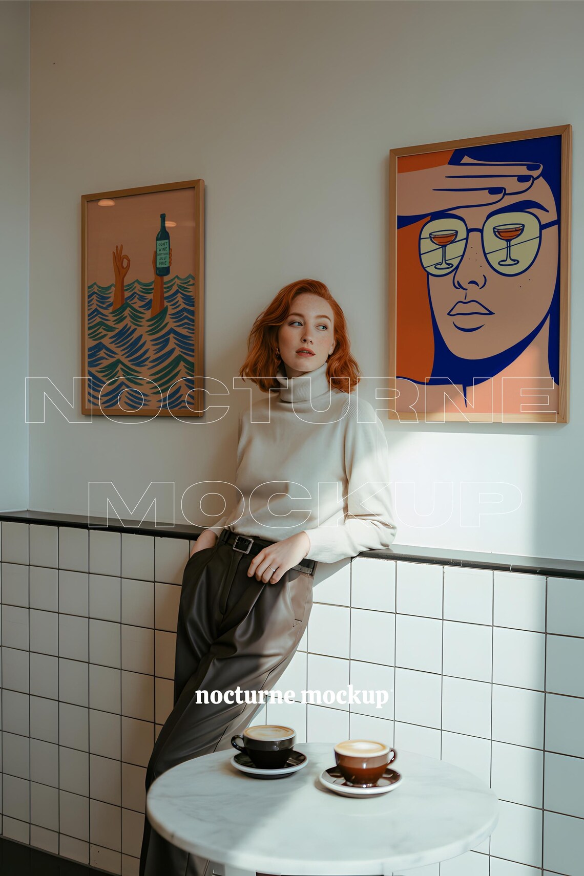 Multiple Poster Mockup, Poster Mockup With Person, Picture Frame Mockup ...