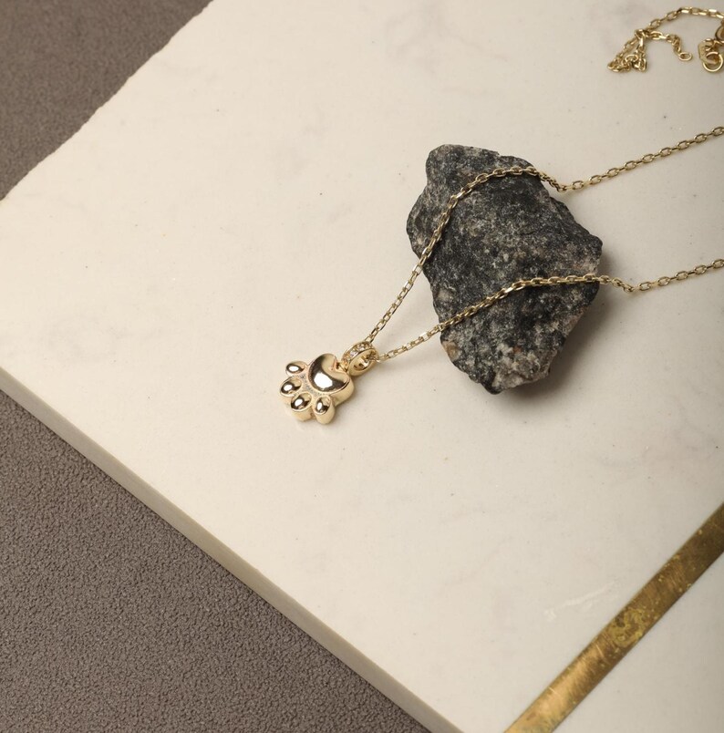 14K Gold Diamond Paw Print Cremation Necklace, Pet Memorial Keepsake - Etsy
