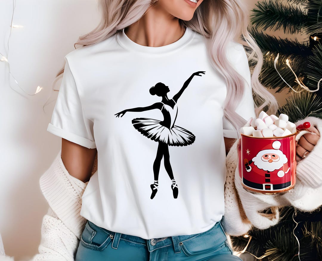 Ballerina Silhouette Shirt – Ballet T-shirt – Ballet Dancer Gift – Cute ...
