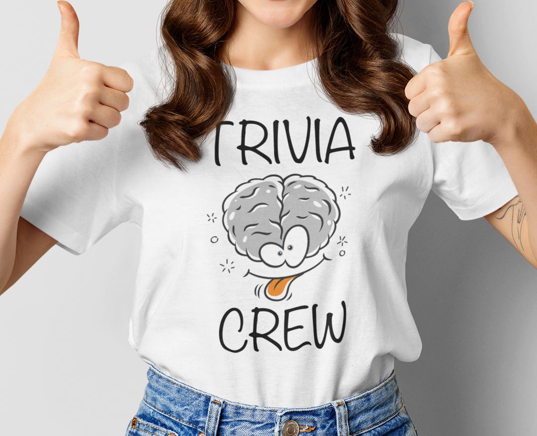 Trivia Crew T-shirt, Trivia Questions, Trivia Night Shirt, Team Trivia ...
