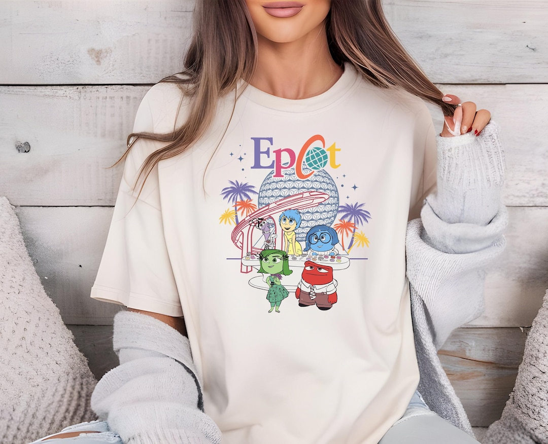 Disney Inside Out Epcot World Tour T-shirt Emotions Inside Out Tee Joy ...