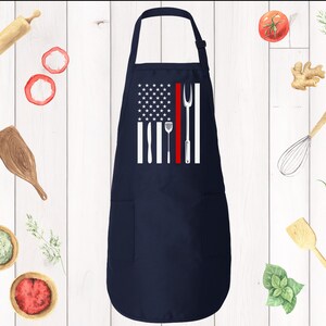 American Flag Kitchen Apron, USA Flag Apron, Grilling Tools Apron, Mens ...